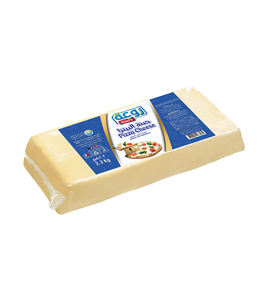 Pizza cheese block 2.3 kg - Raw'a