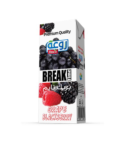 Rawa Break Time Grape berry Drink Long Life 200 ML - Raw'a