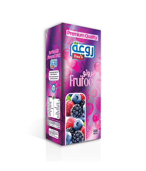 Rawa Fruitoo Mix Berries Drink Long Life 200 ML - Raw'a