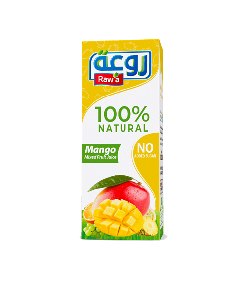 Rawa Mango Mixed fruit juice 100% UHT 200ml - Raw'a