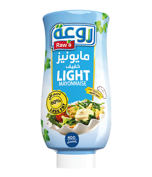 Rawa Mayonnaise Light Squeeze 400 Ml - Raw'a