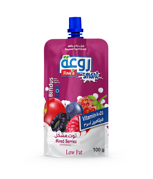 Rawa mix berries yoghurt pouch 100g - Raw'a