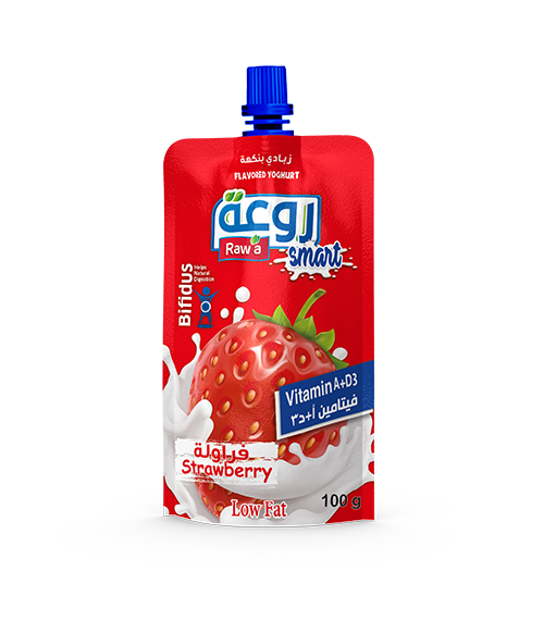 Rawa strawberry yoghurt pouch 100g - Raw'a